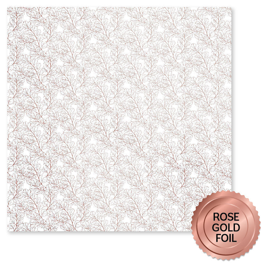 Blooming Proteas Rose Gold Foil B 12x12 Paper (6pc Bulk Pack) 30729 ...