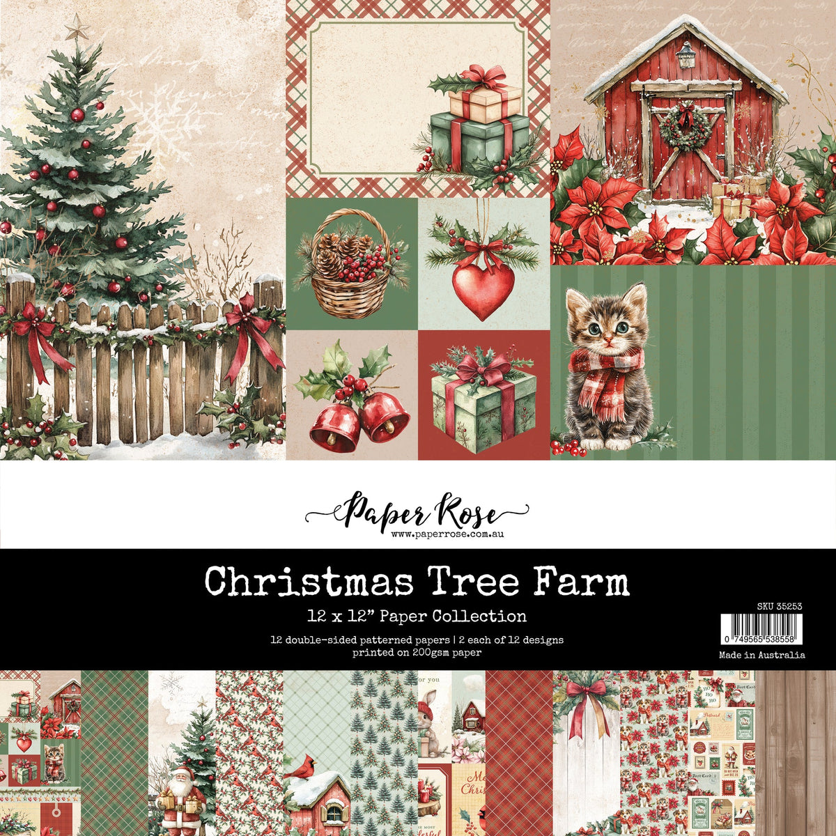 Christmas Tree Farm 12x12 Paper Collection 35253 – Paper Rose USA