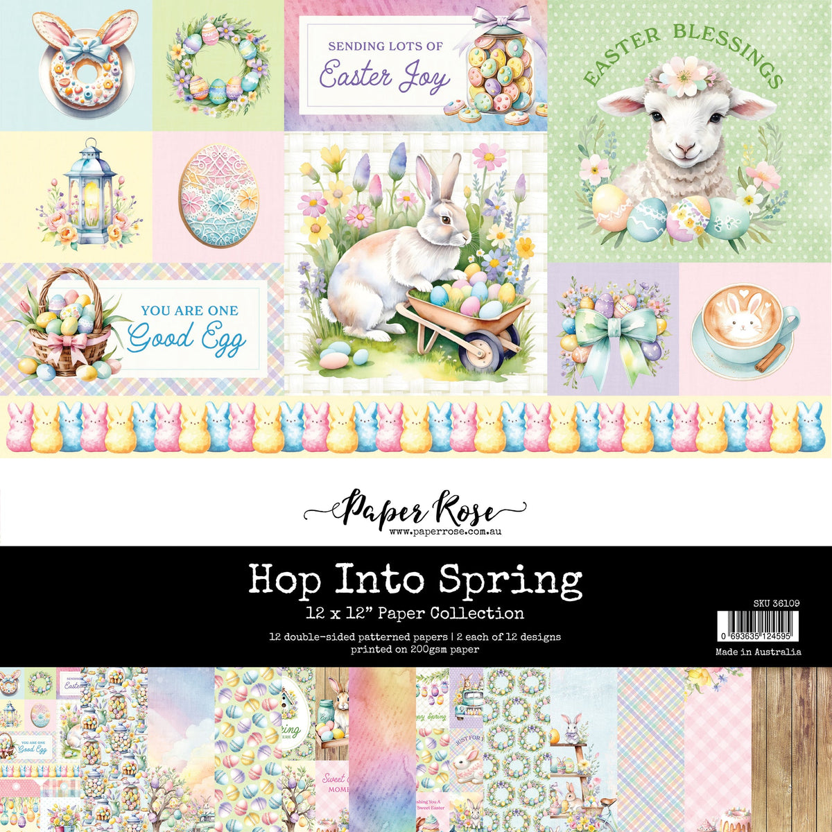 Hop Into Spring 12x12 Paper Collection 36109 – Paper Rose USA