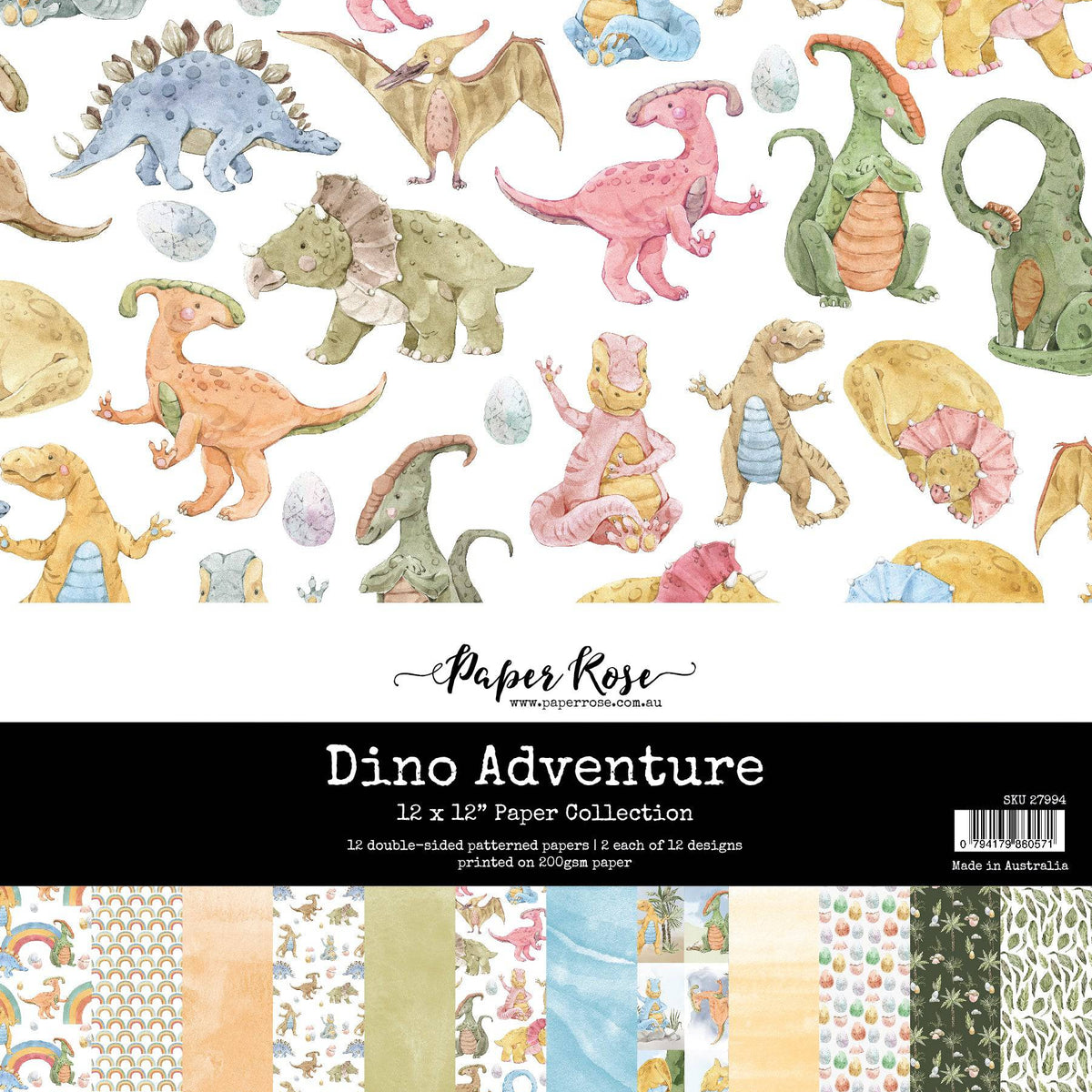 Dino Adventure 12x12 Paper Collection 27994 – Paper Rose USA