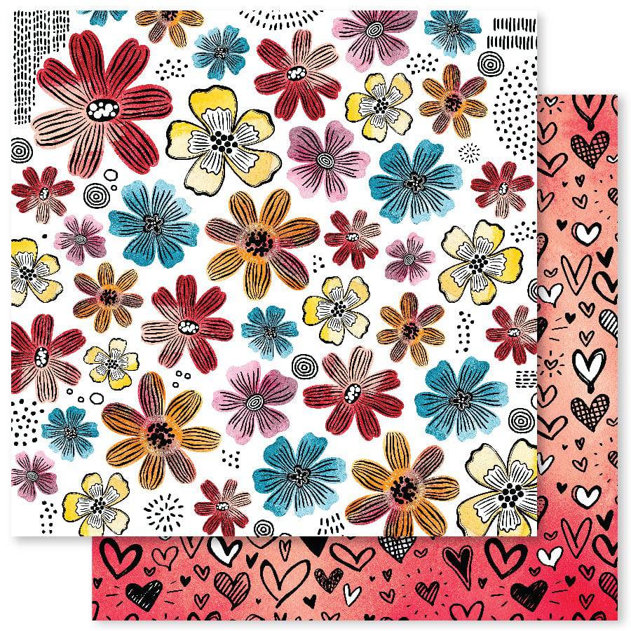 Watercolours & Scribbles B 12x12 Paper (12pc Bulk Pack) 26398 – Paper ...