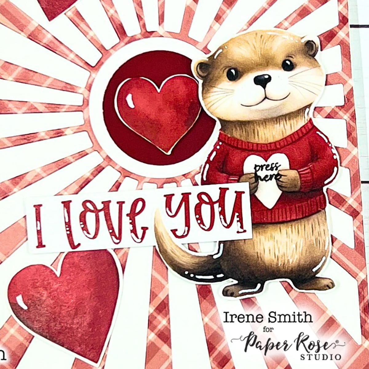 Animal Love Light-Up Valentine Card - Irene Smith – Paper Rose USA