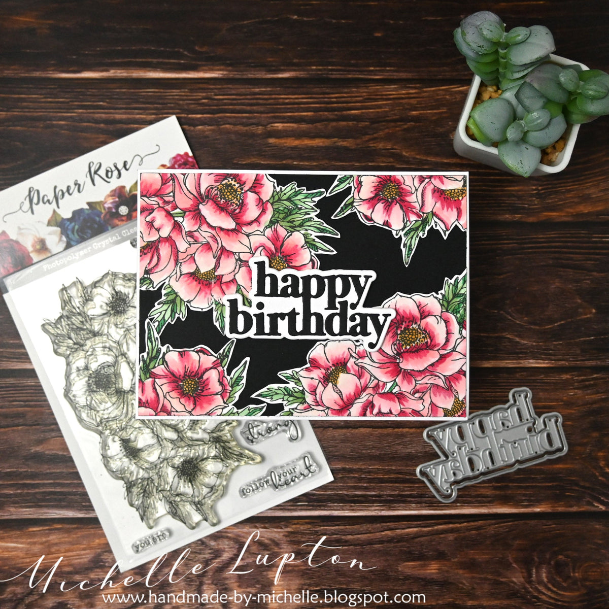 Floral Happy Birthday - Michelle Lupton – Paper Rose Studio Wholesale