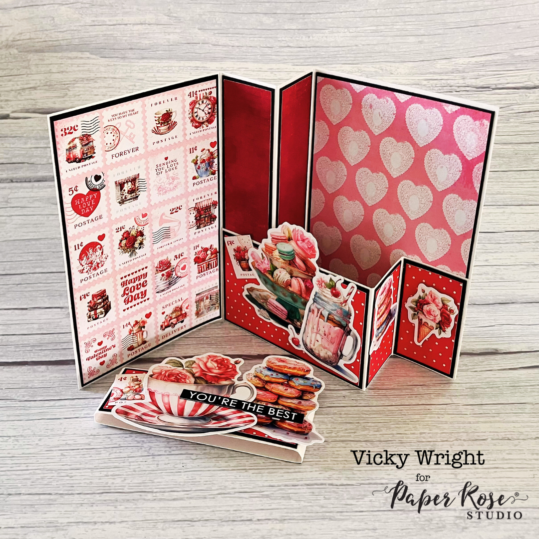 Candy Treats Z-Fold Card - Vicky Wright – Paper Rose USA
