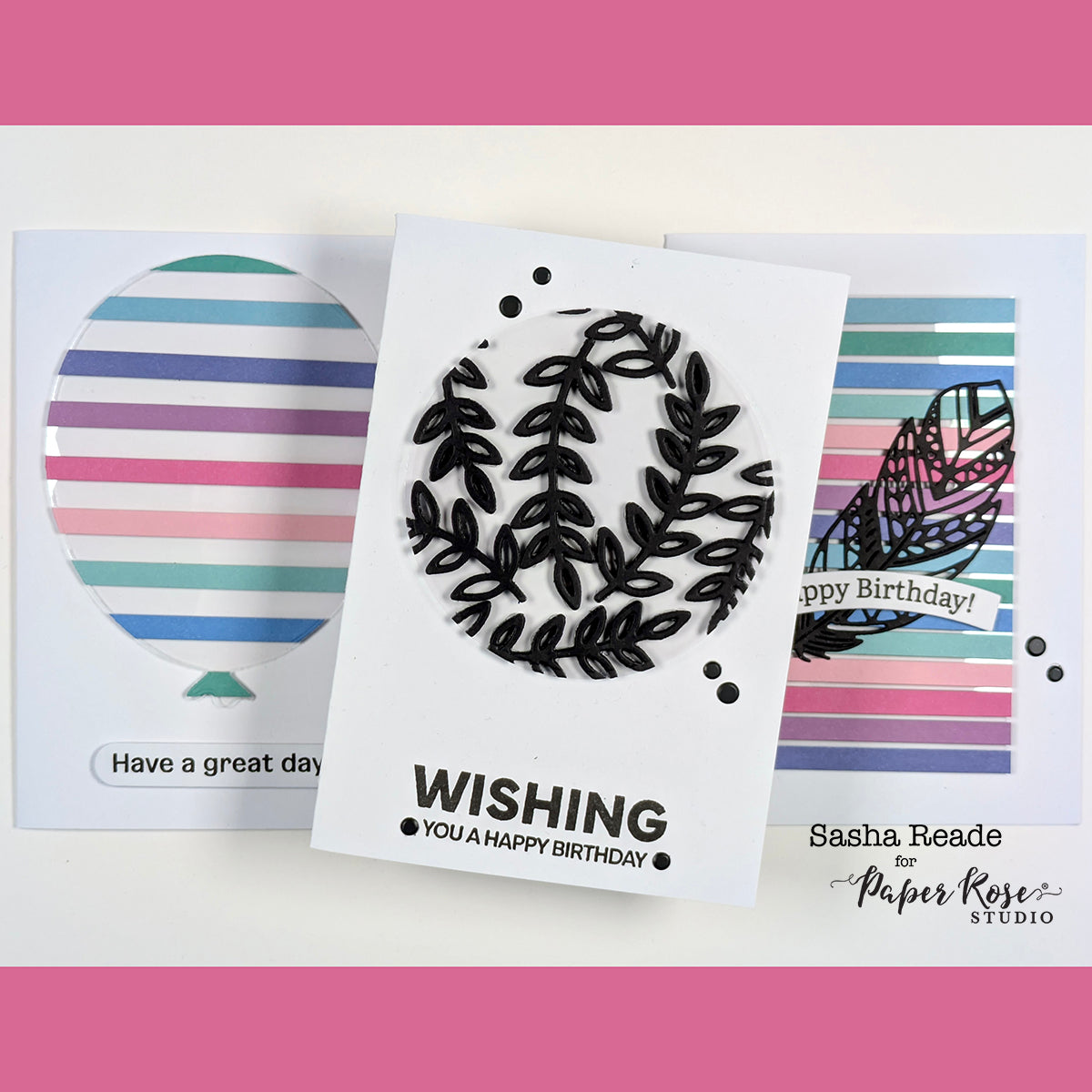 Cards with "Floating Elements" - Sasha Reade – Paper Rose USA