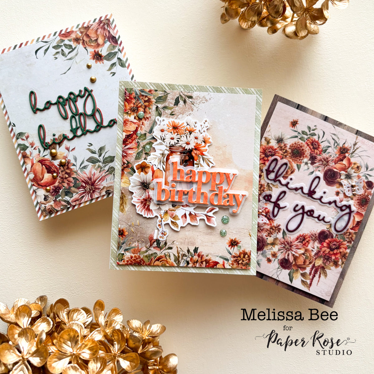 Autumn Florals Cards - Melissa Bee – Paper Rose USA
