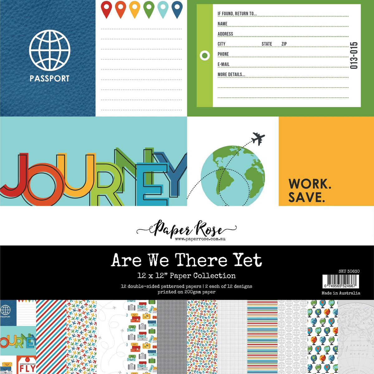 Are We There Yet 12x12 Paper Collection 30630 – Paper Rose USA