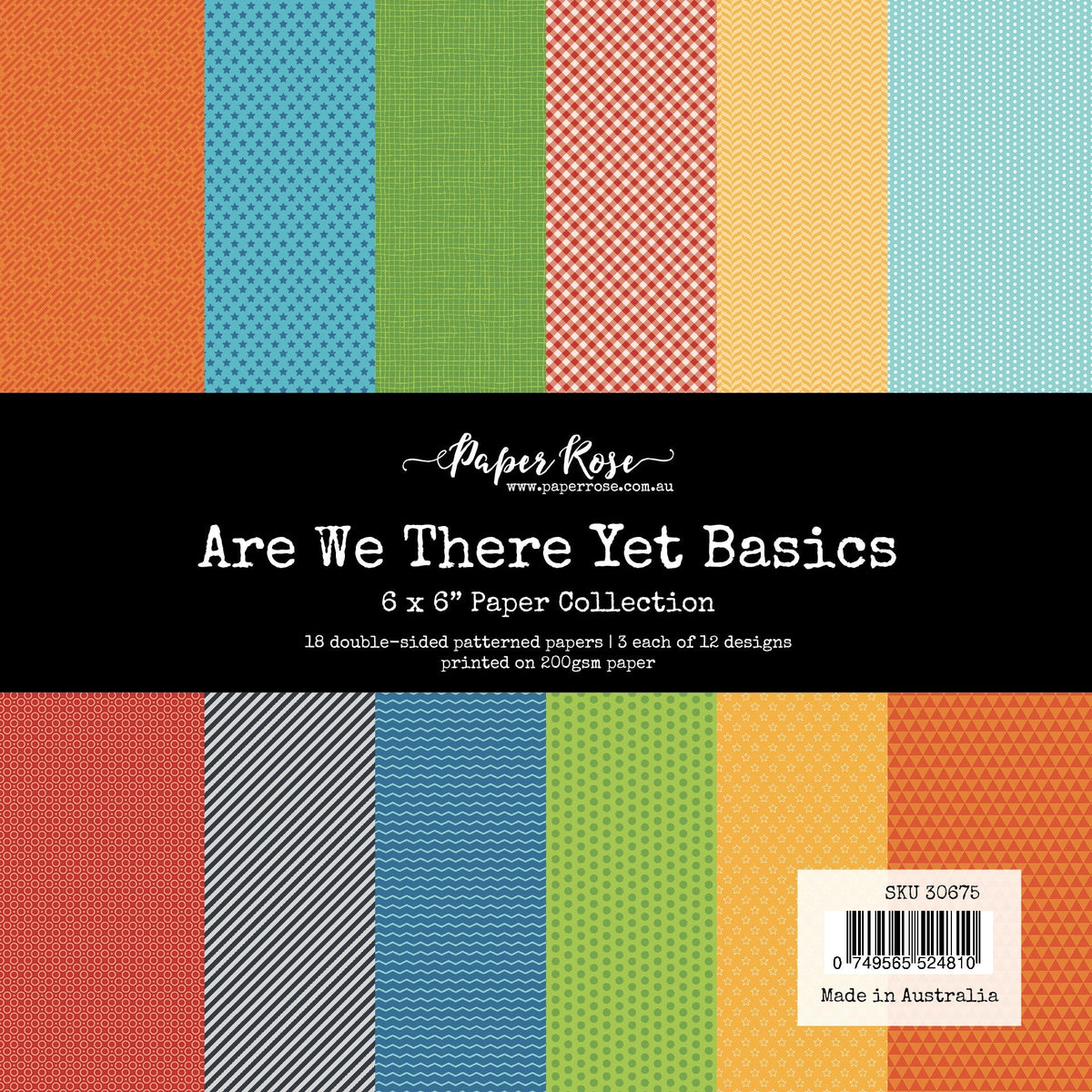 Are We There Yet Basics 6x6 Paper Collection 30675 – Paper Rose USA