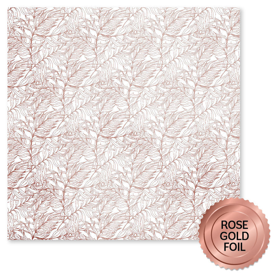 Blooming Proteas Rose Gold Foil C 12x12 Paper (6pc Bulk Pack) 30732 ...