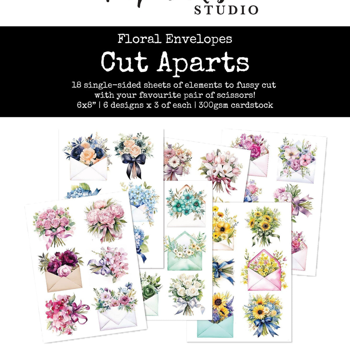 Floral Envelopes Cut Aparts Paper Pack 30927 – Paper Rose Studio USA ...