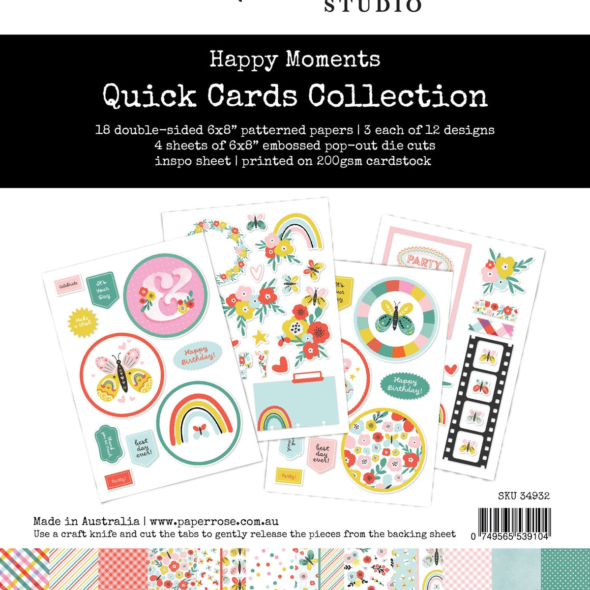 Happy Moments 6x8" Quick Cards Collection 34932 – Paper Rose USA