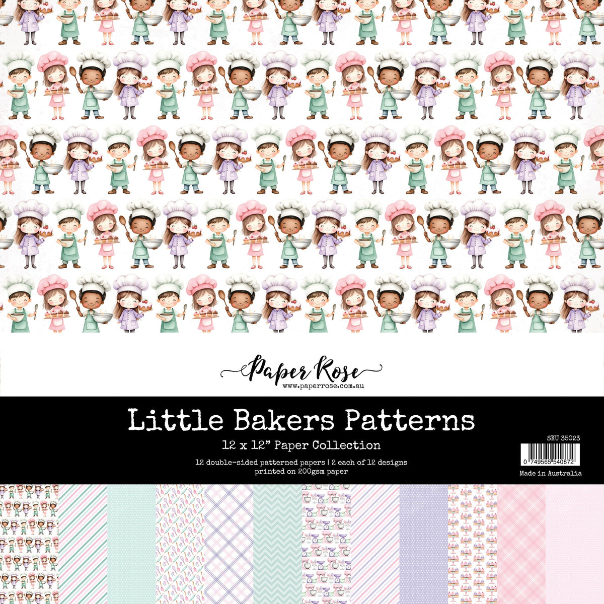 Little Bakers Patterns 12x12 Paper Collection 35023 – Paper Rose USA