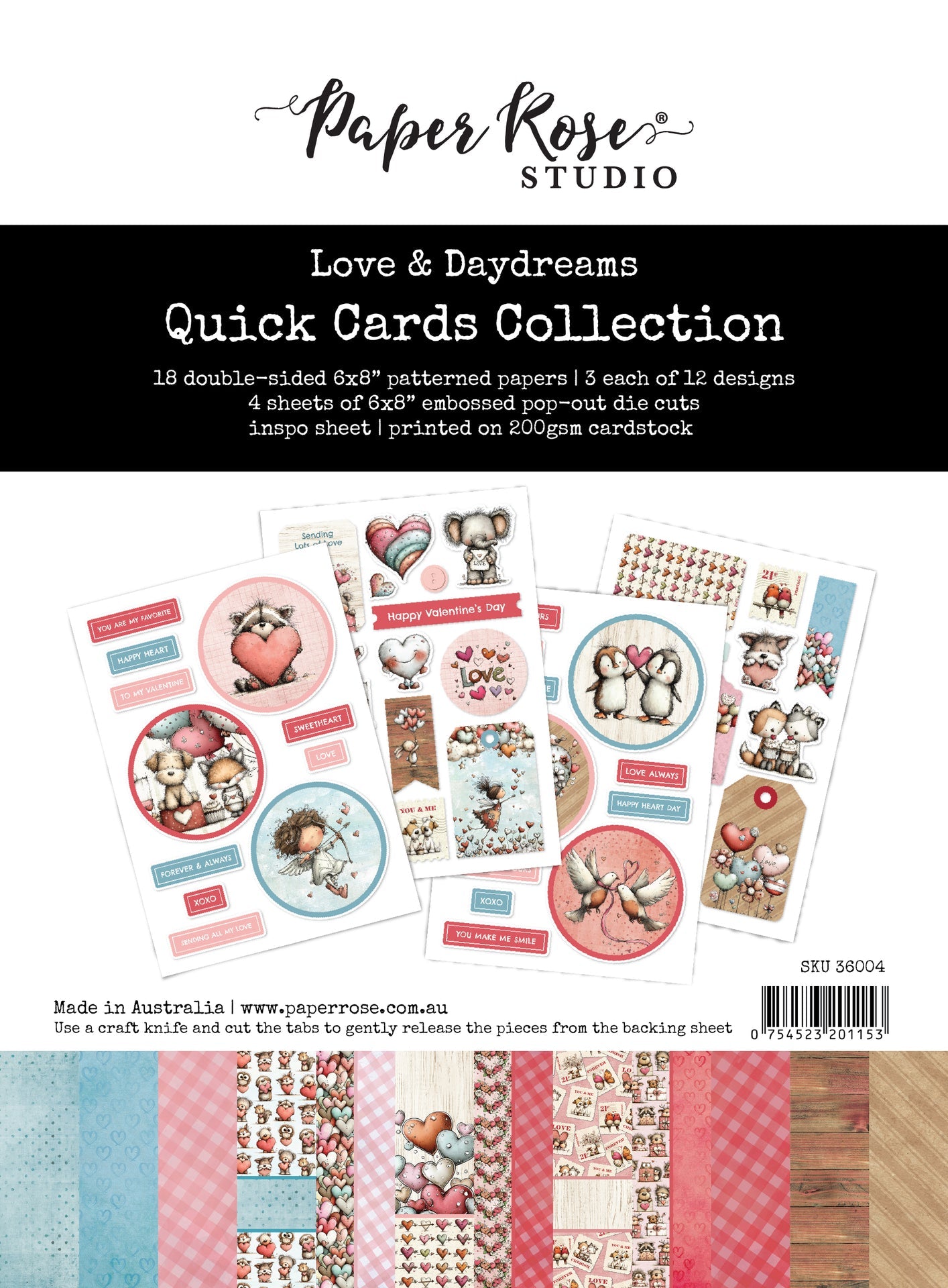 Love & Daydreams 6x8 Quick Cards Kit 36004 – Paper Rose USA