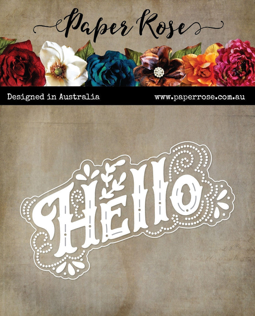 Vintage Hello Layered Metal Cutting Die 30168 – Paper Rose USA