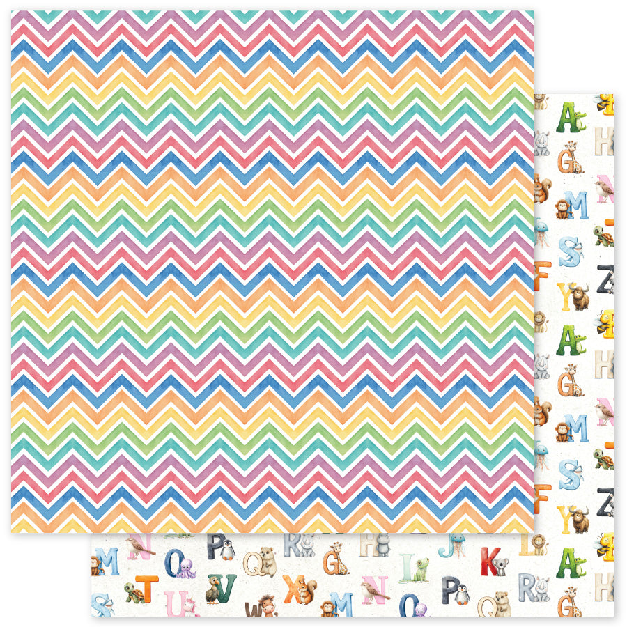School Days Basics B 12x12 Paper (12 pc Bulk Pack) 36511 – Paper Rose USA
