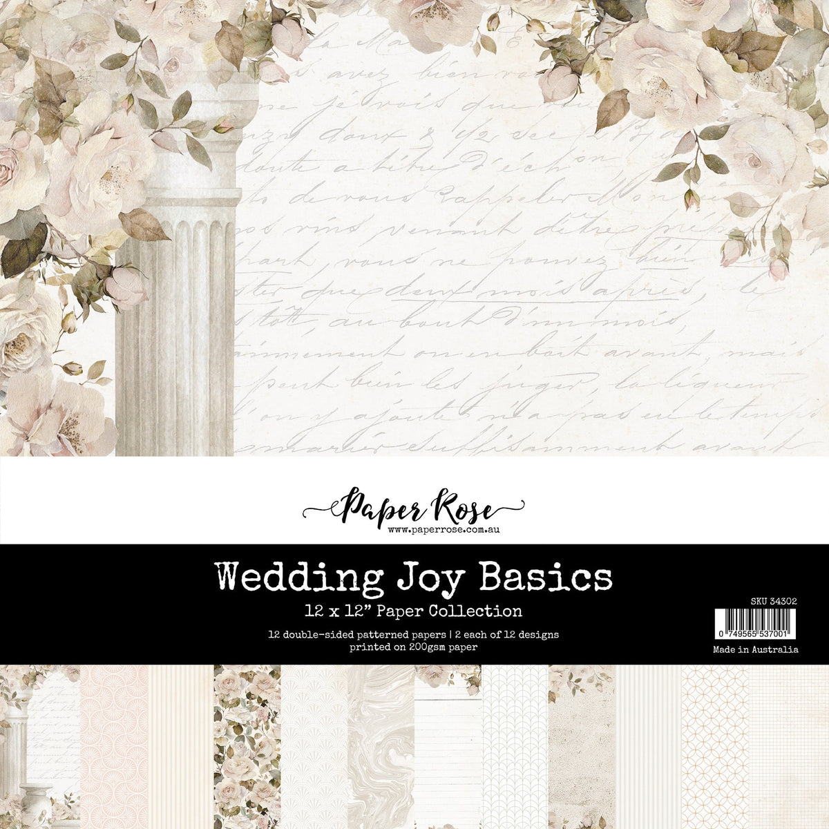 Wedding Joy Basics 12x12 Paper Collection 34302 – Paper Rose USA