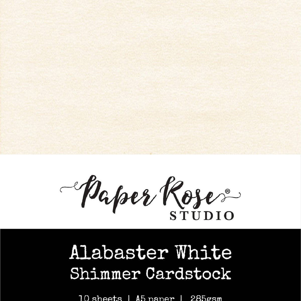 Alabaster White Shimmer Cardstock A5 10pc 29524 – Paper Rose Studio USA ...