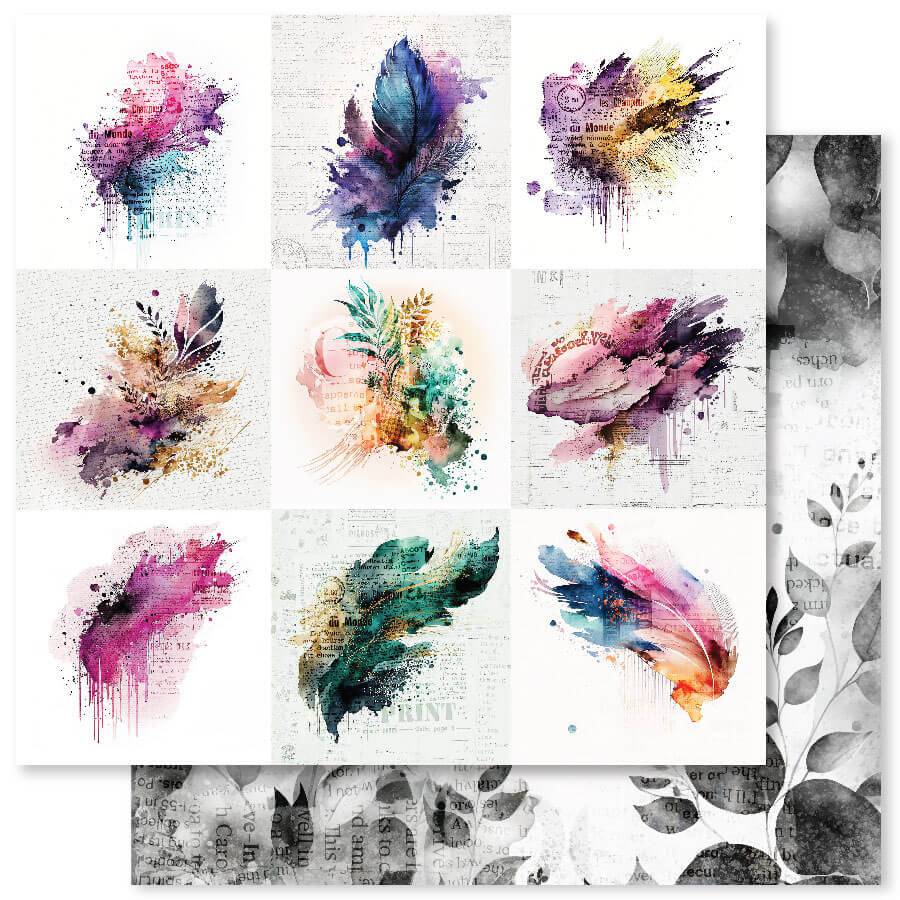Artsy Print A 12x12 Paper (12pc Bulk Pack) 29859 – Paper Rose Studio ...