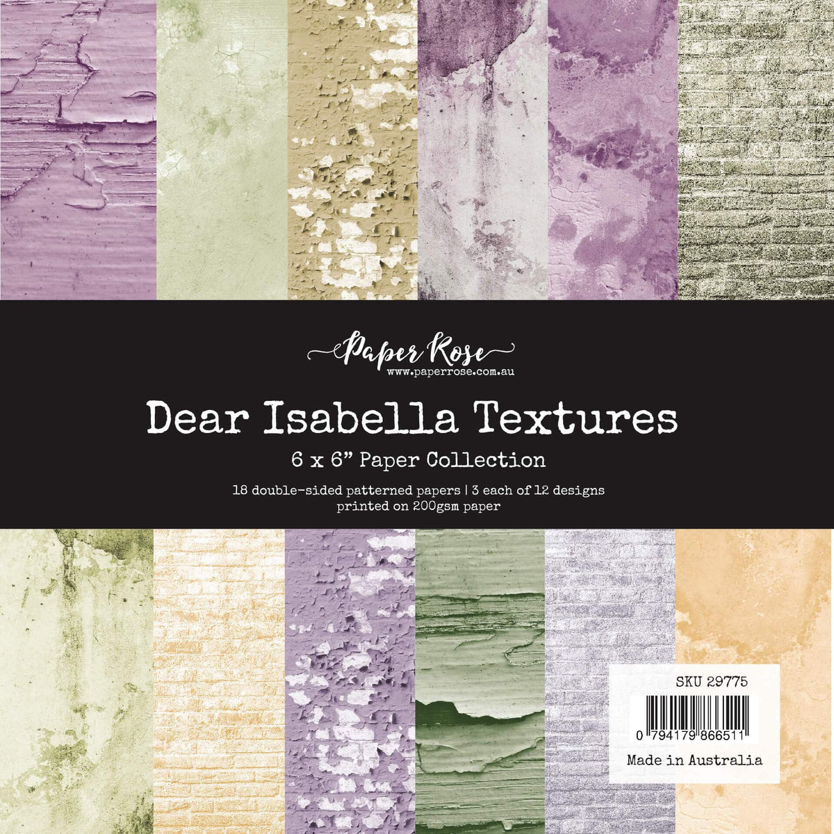 Dear Isabella Textures 6x6 Paper Collection 29775 – Paper Rose USA