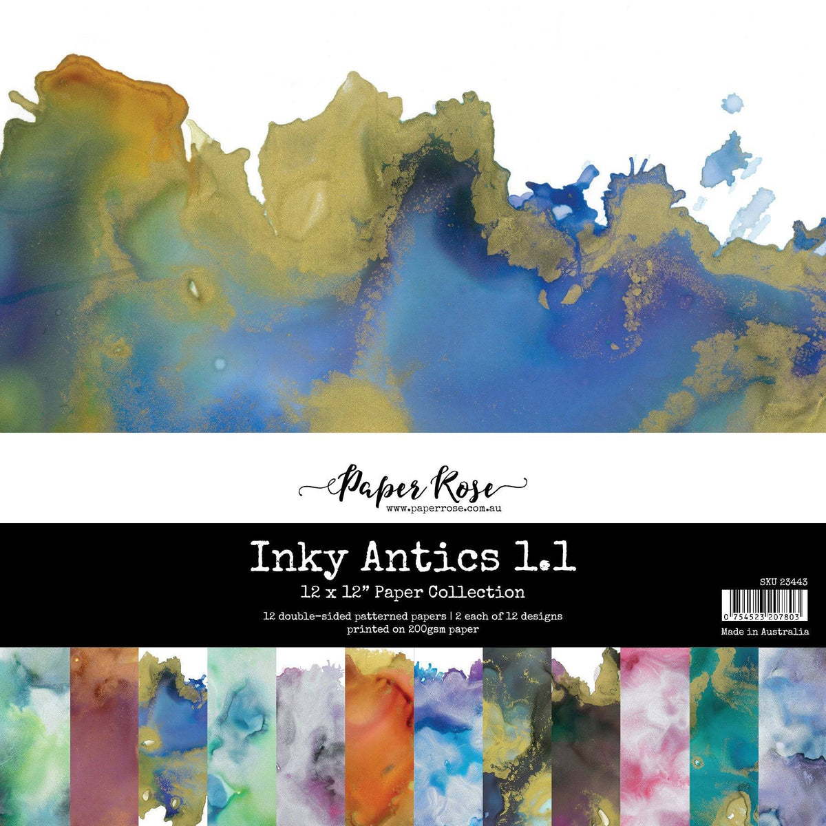 Inky Antics 1.1 12x12 Paper Collection 23443 – Paper Rose Studio USA ...