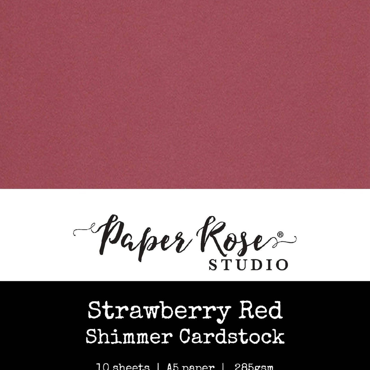 Strawberry Red Shimmer Cardstock A5 10pc 29539 – Paper Rose USA